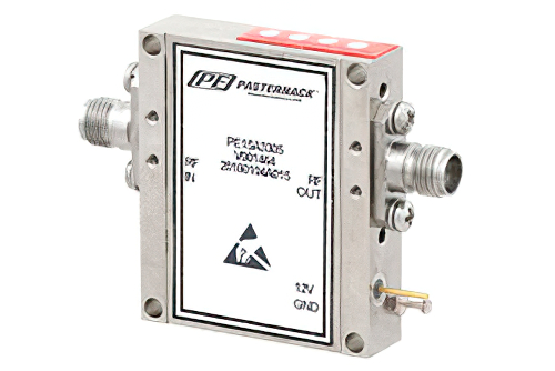 44 dB ゲイン、4 dB NF、11 dBm P1dB、18 GHz 〜 40 GHz、低ノイズ 広帯域 増幅器、2.92mm