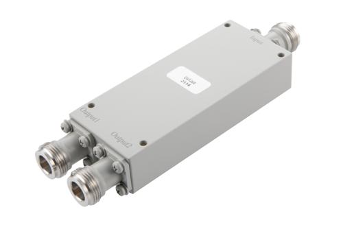 2 Way N-type Power Divider from 1 GHz to 18 GHz Rated at 30 Watts