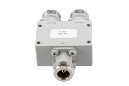 2 Way N-type Power Divider from 6 GHz to 18 GHz Rated at 30 Watts