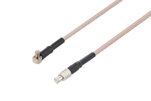 MCX Plug Right Angle to MCX Plug Cable 12 Inch Length Using RG316-DS ...