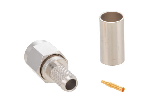 SMA オス コネクタ、圧着/はんだ接続、RG55、RG142、RG223、RG400、RG141
