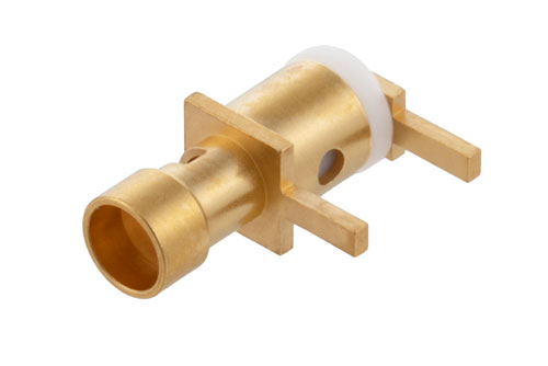 SMP Plug Right Angle Non-Magnetic Connector Solder Attachment PCB Mount ...