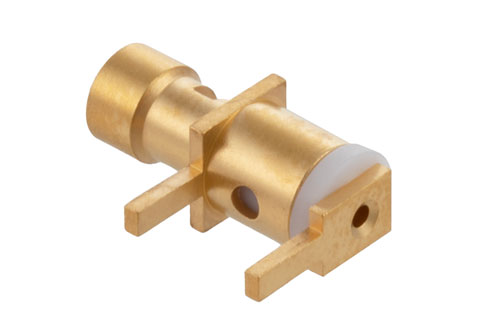 SMP Plug Right Angle Non-Magnetic Connector Solder Attachment PCB Mount ...