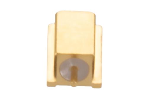Mini SMP Male Full Detent Edge Mount PCB, 0.02 Inches Diameter