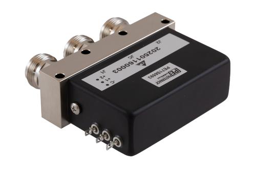 SPDT Electromechanical Relay Latching Switch, DC to 18 GHz, 28V, Self ...