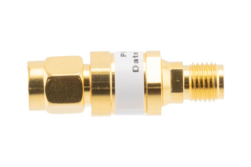 10dB RF fixed attenuator 2W, DC to 26.5GHz, SMA male to female, Brass ...