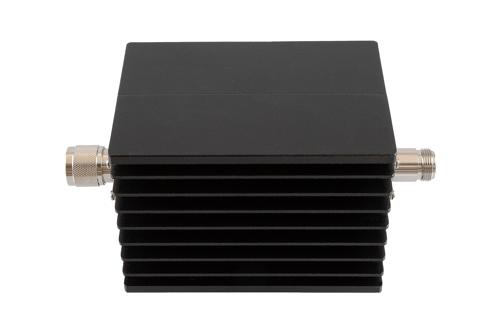 30 dB Fixed Attenuator, N Male to N Female Aluminum Black Anodized Body Rated to 150 Watts Up to ...