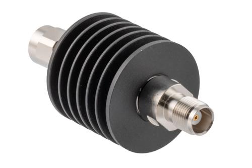 30dB RF fixed attenuator 10W, DC to 18GHz, TNC male to female