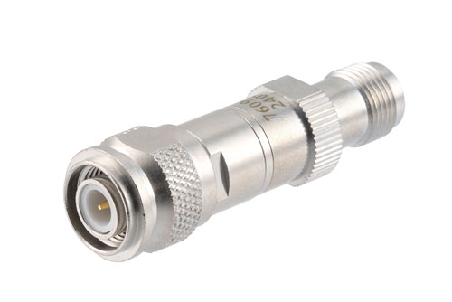 1 dB Fixed Attenuator, TNC Plug to TNC Jack Brass Copper-Tin-Zinc Alloy ...