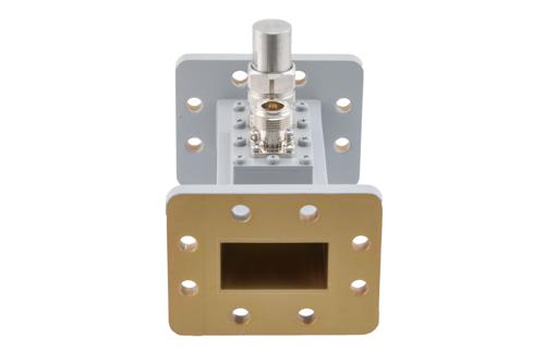 WR-159 Waveguide 50 dB Coupler, CPR-159F Flange, 4.64 to 7.05 GHz, Aluminum