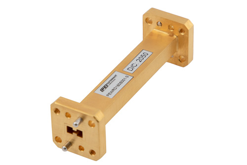 WRD-180 Straight Waveguide Section 3 Inch Length, UG-387/U-Mod Round ...