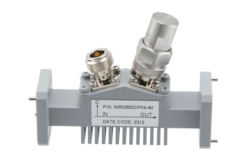 WRD-650 Double Ridge 導波管 40 dB Loop 結合器, N Female Coupled Port, 6.5 GHz ...